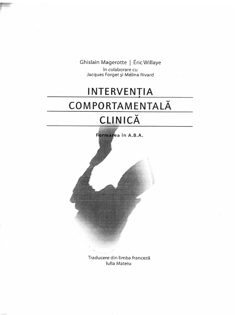 Interventia Comportamentala Clinica Ac | PDF