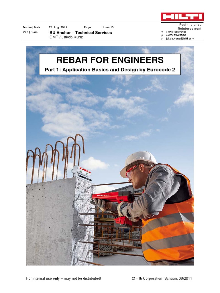 Introduction To Post-Installed Rebar Part I | PDF | Truss | Bending