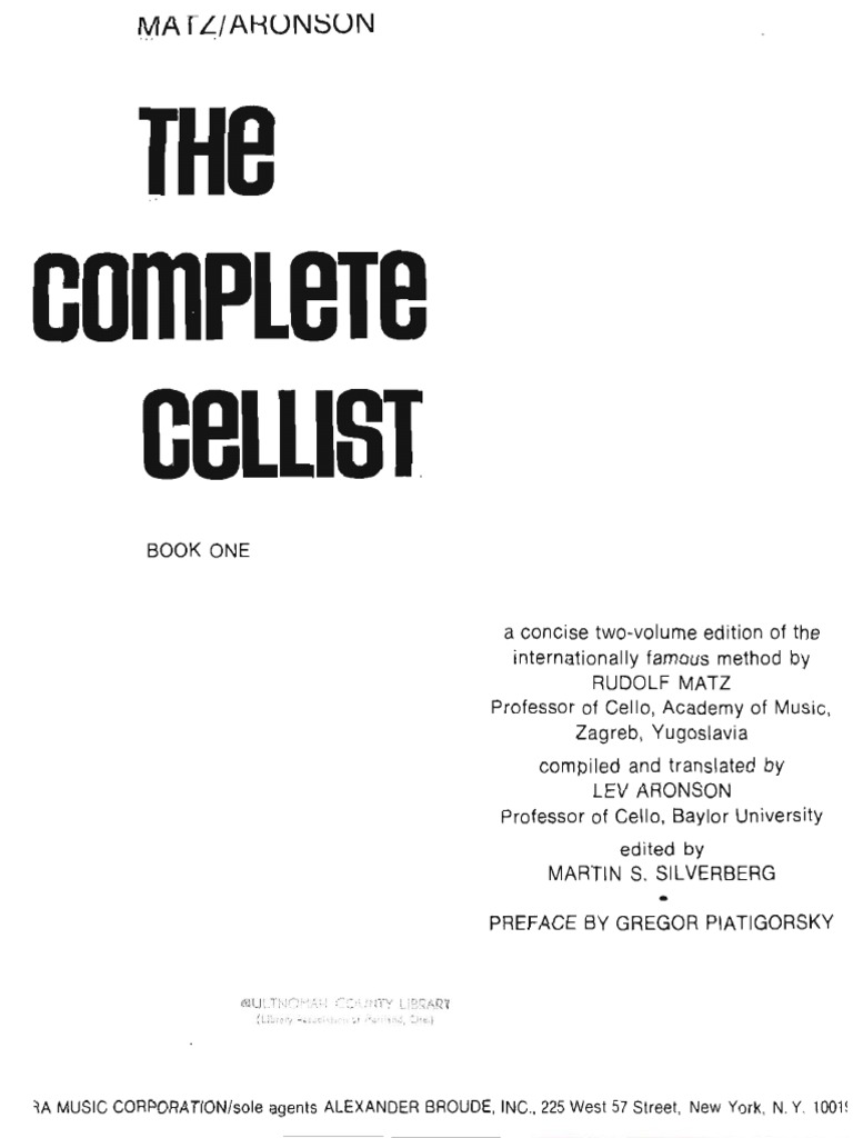 Complete Cellist - Rudolf Matz | PDF | Music Theory | Musical Compositions