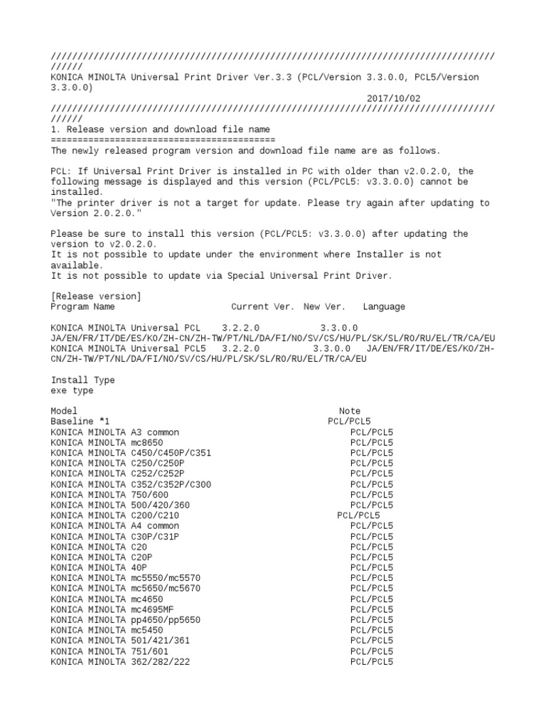 Readme PCL | PDF | Microsoft Windows | Remote Desktop Services
