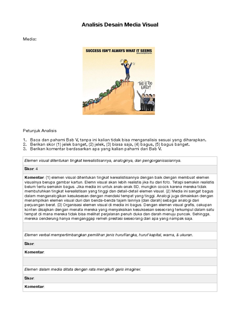 Analisis Media Visual | PDF | Karier & Perkembangan | Game & Aktivitas