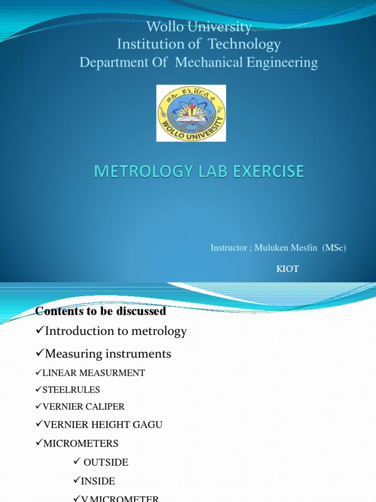 Metrology Lab Exercise2 | PDF | Metrology | Tools