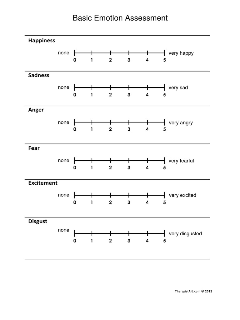Basic Emotion Assessment | PDF
