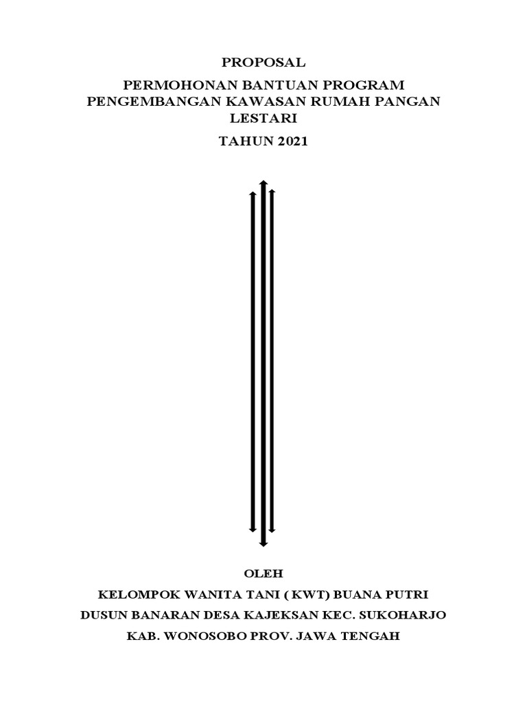PROPOSAL KWT Desa | PDF