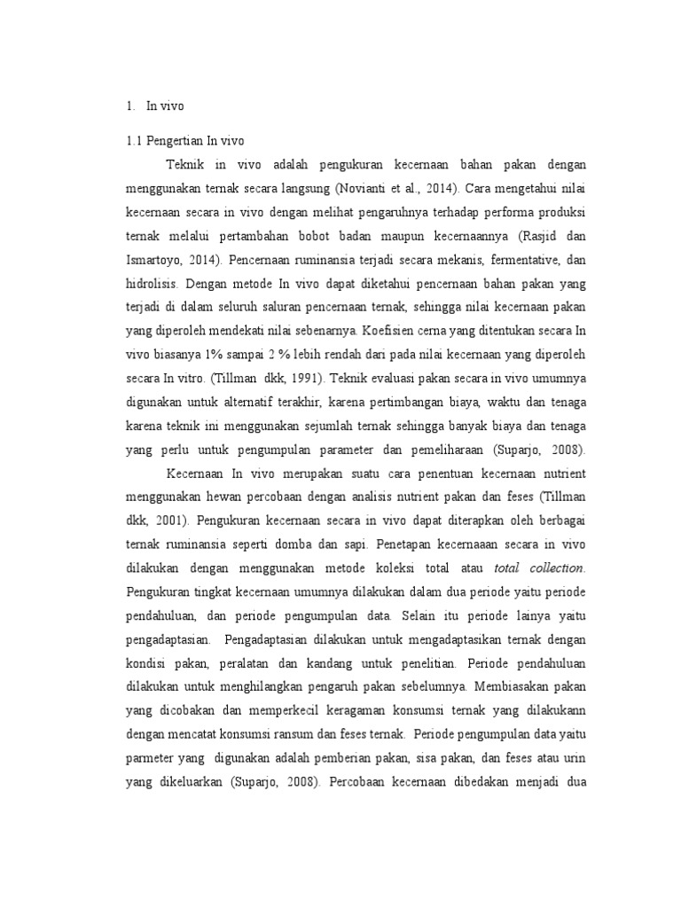 Metode In Vivo untuk Evaluasi Pakan | PDF | Kesehatan Holistik | Sains & Matematika