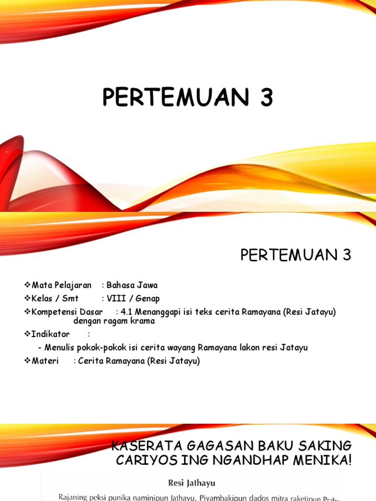 Cerita Resi Jatayu dalam Bahasa Jawa | PDF