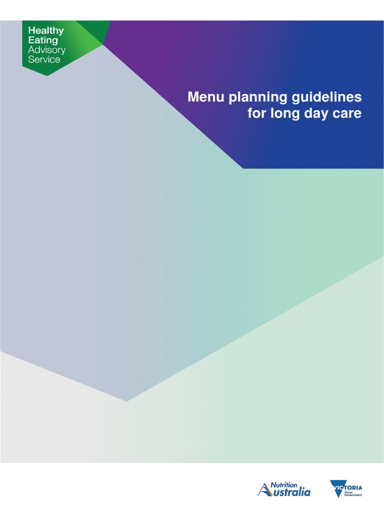 ECS Menu Planning Guidelines LDC 2020 | PDF | Whole Grain | Foods