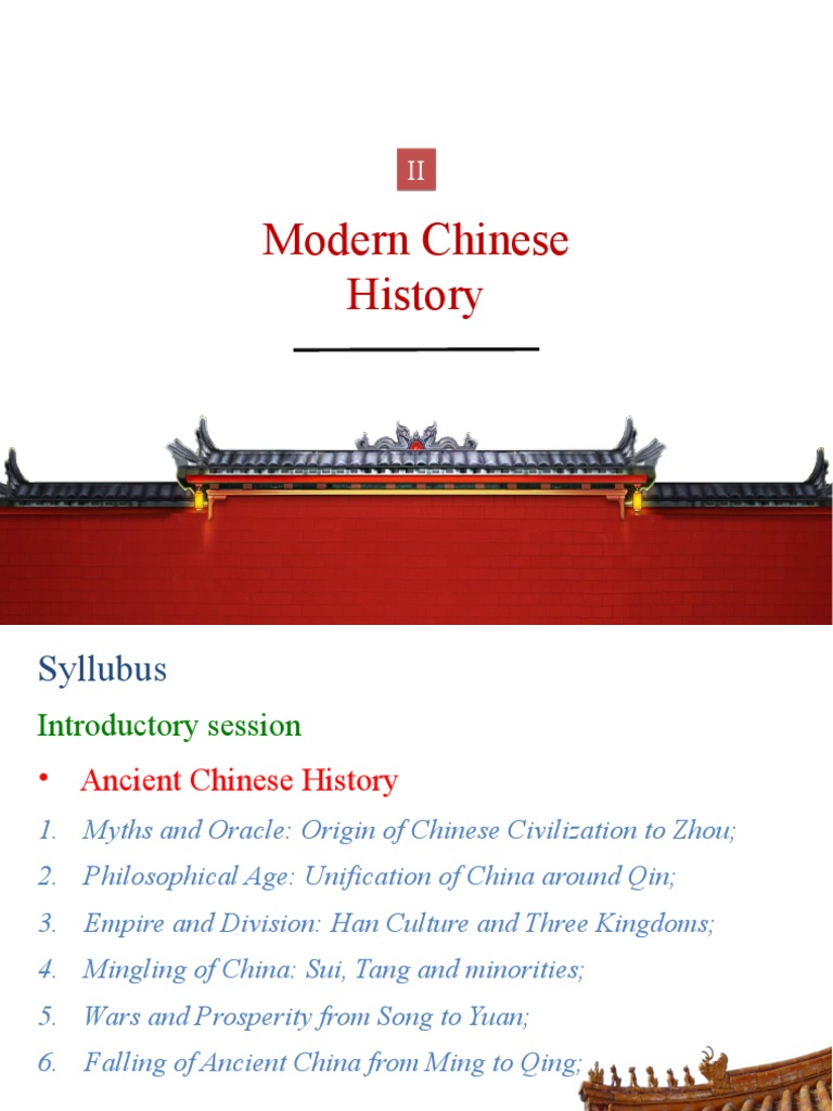 Lecture 8. Chinese History | PDF | History Of China | Han Chinese