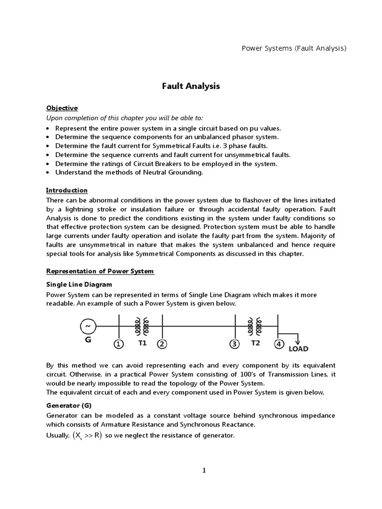 Power System Fault Analysis Techniques | PDF | Transformer | Electrical ...