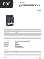 Product Data Sheet: Easypact CVS - CVS100B TM100D Circuit Breaker - 3P ...