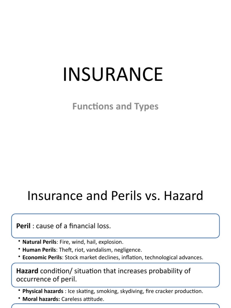 3 Insurance Functions | PDF | Life Insurance | Insurance