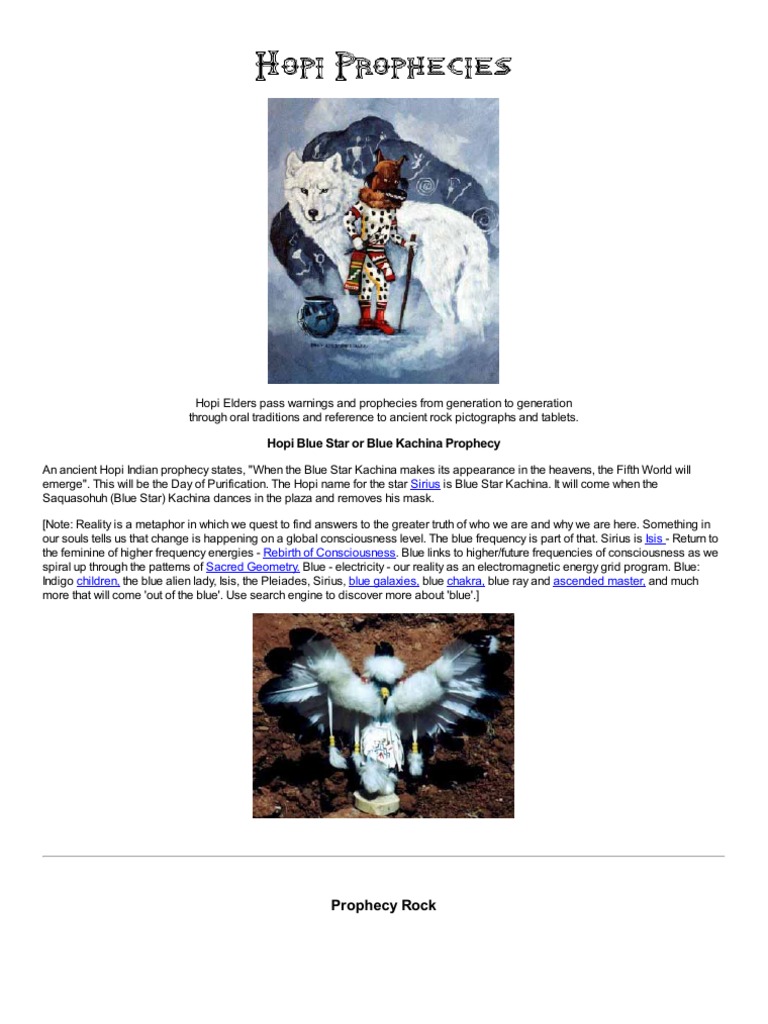 Hopi Blue Star Kachina Prophecy | PDF | Nature