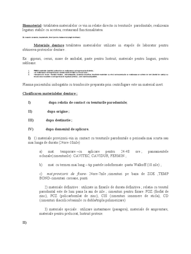 PMMA-materiale (Rasinile) Polimerice-Se Realizeaza o Osteogeneza La ...