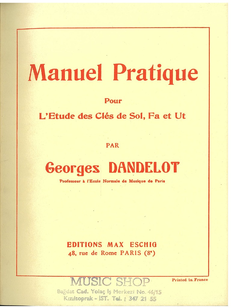 George Dandelot Manuel Pratique | PDF