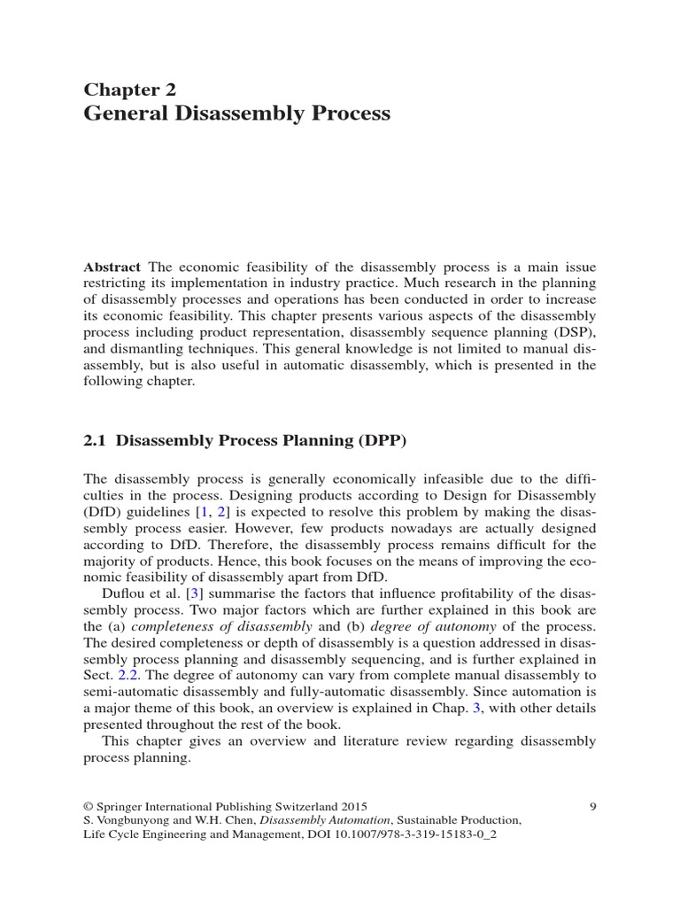 General Disassembly Process | PDF | Mathematical Optimization ...