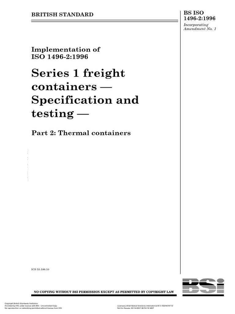 Iso 1496 | PDF | International Organization For Standardization | Nature