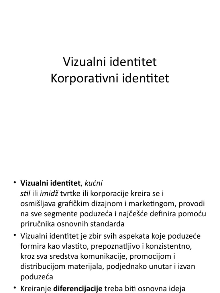 Vizualni Identitet | PDF