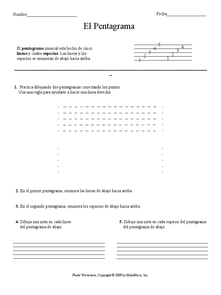 El Pentagrama | PDF | Notación | Notación musical