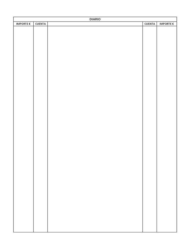 Plantilla Libro Diario | PDF