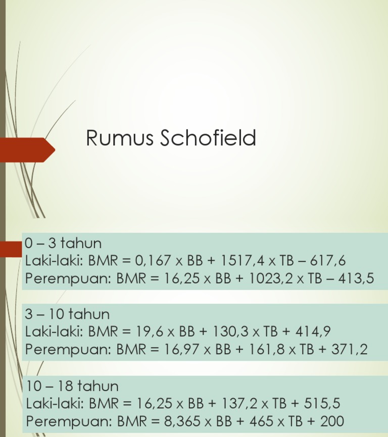 Rumus Schofield | PDF