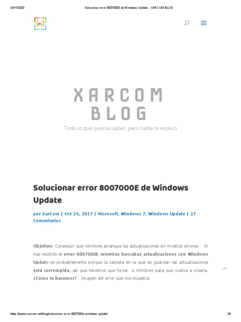 Solucionar Error 8007000E | PDF | Microsoft Windows | Microsoft Outlook