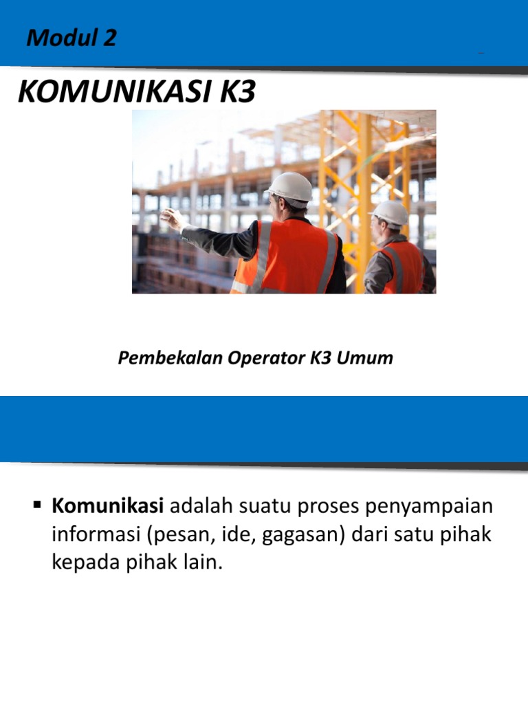 Komunikasi K3 | PDF