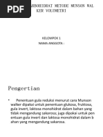 Penetapan Kadar Gula Metode Luff Schoorl | PDF