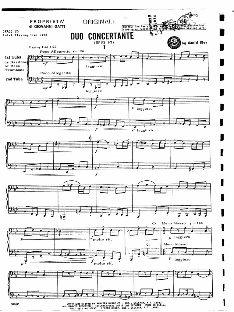 Duets For Tuba | PDF
