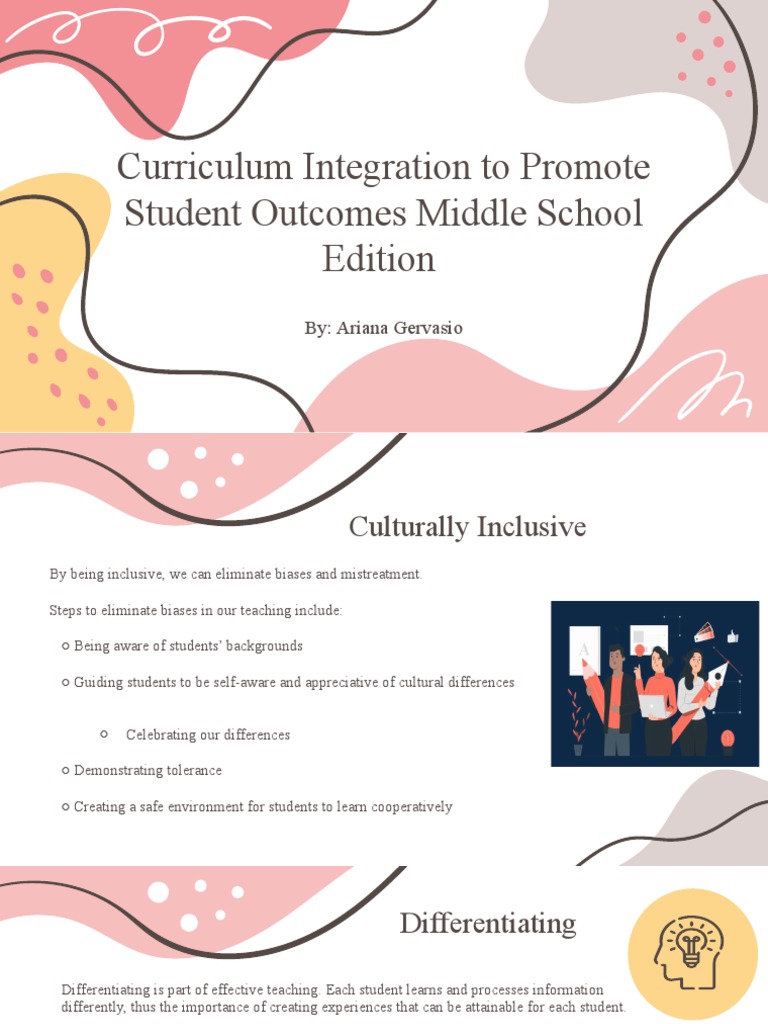 Curriculum Integration | PDF | Educational Assessment | Differentiated ...