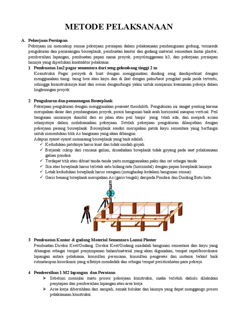METODE PELAKSANAAN PROYEK KONSTRUKSI | PDF