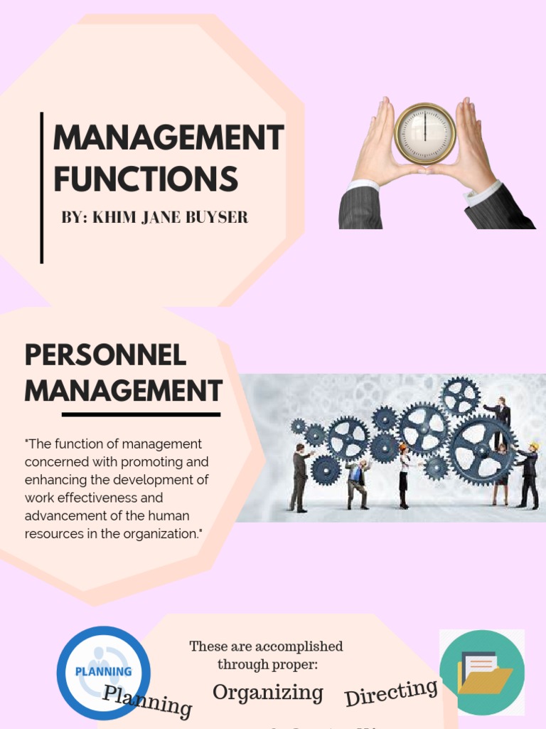 Management Functions | PDF | Human Nature | Business
