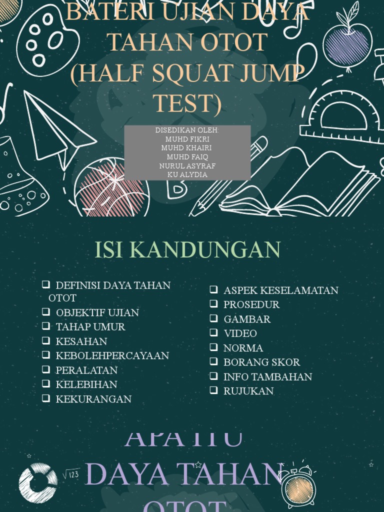 Ujian Half Squat Jump untuk Daya Tahan | PDF