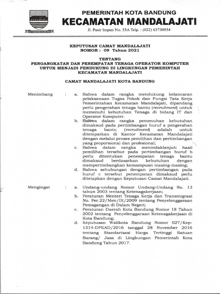 SK Tenaga Komputer 2021 | PDF