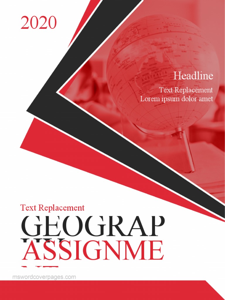 Geography Assignment Cover Page 4 | PDF
