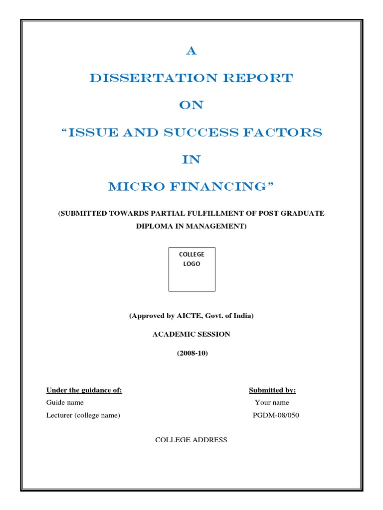 Issue and Success Factors in Micro Financing | PDF | Microfinance | Poverty