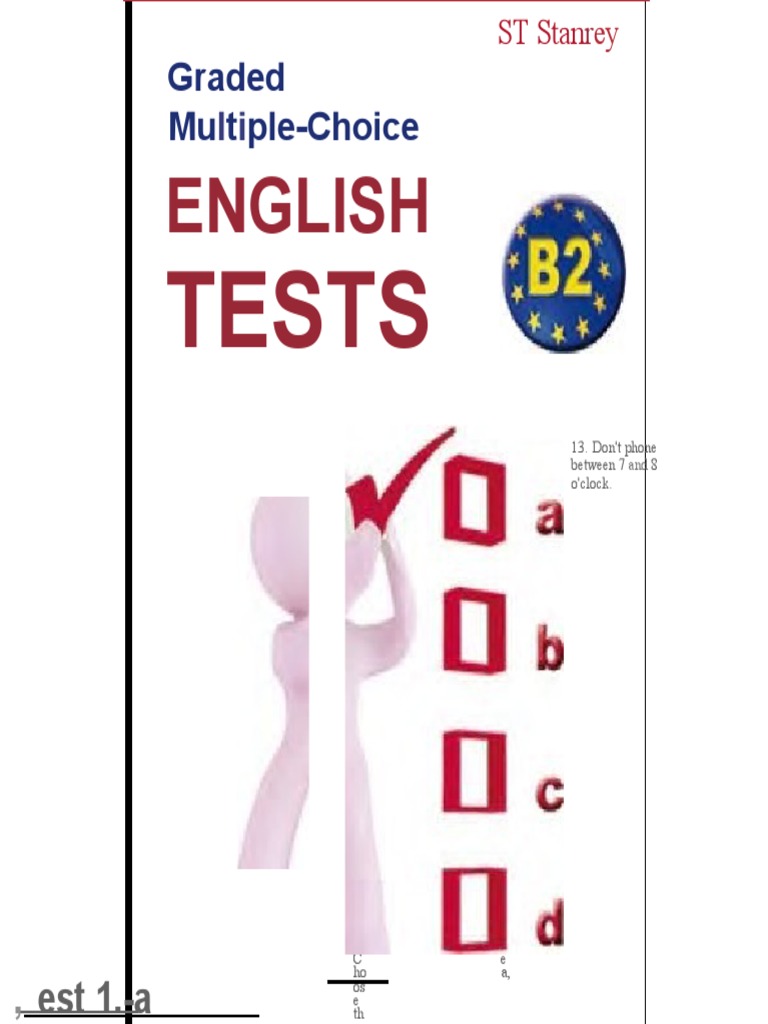 Standley Graded Multiple Choice English Test B2 | PDF