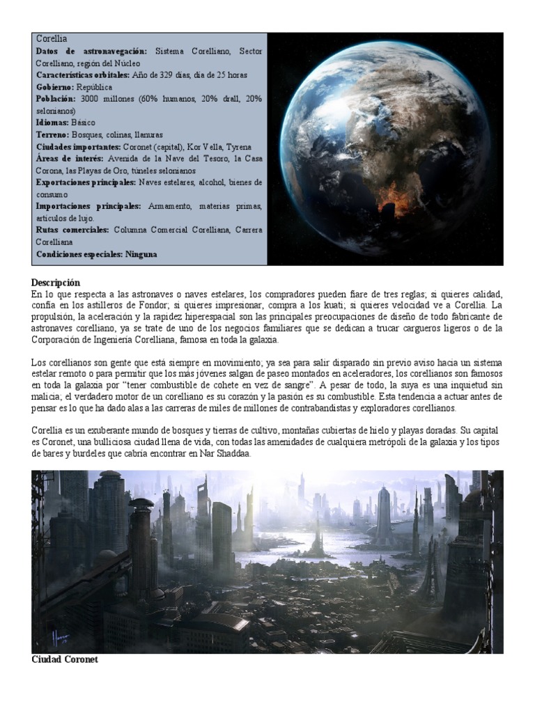 Corellia | PDF | Science | Tecnología (general)