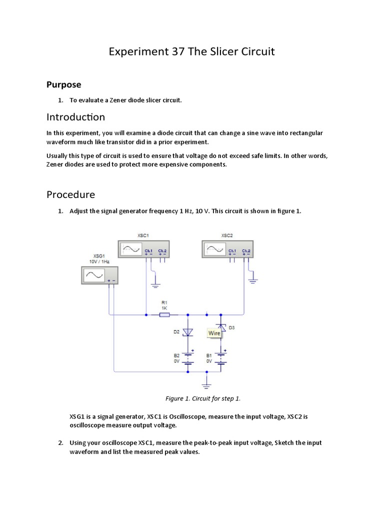 Zener Diode Slicer Circuit Guide | PDF | Amplitude | Diode