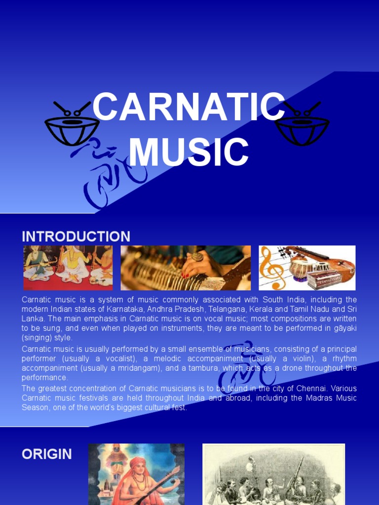 Carnatic Music | PDF | Classical And Art Music Traditions | Sound