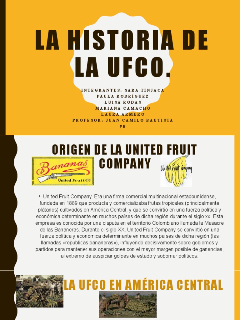 Historia de la United Fruit Company | PDF | Centroamérica | Empresas de ...