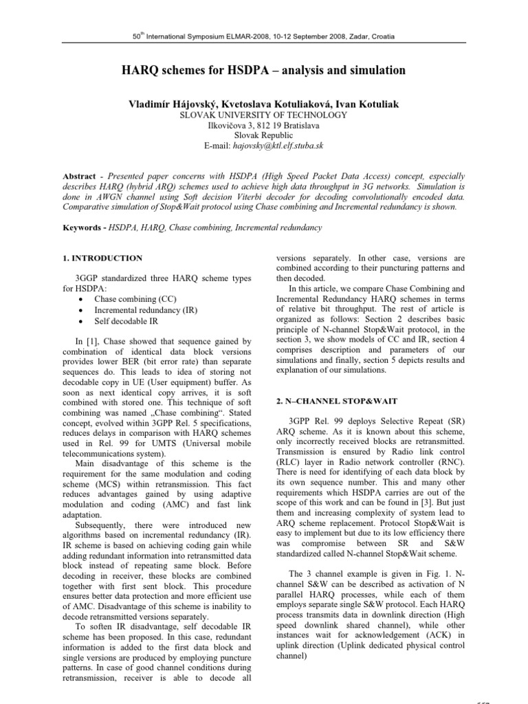 Chase Combining And Ir Pdf High Speed Packet Access Computer Data