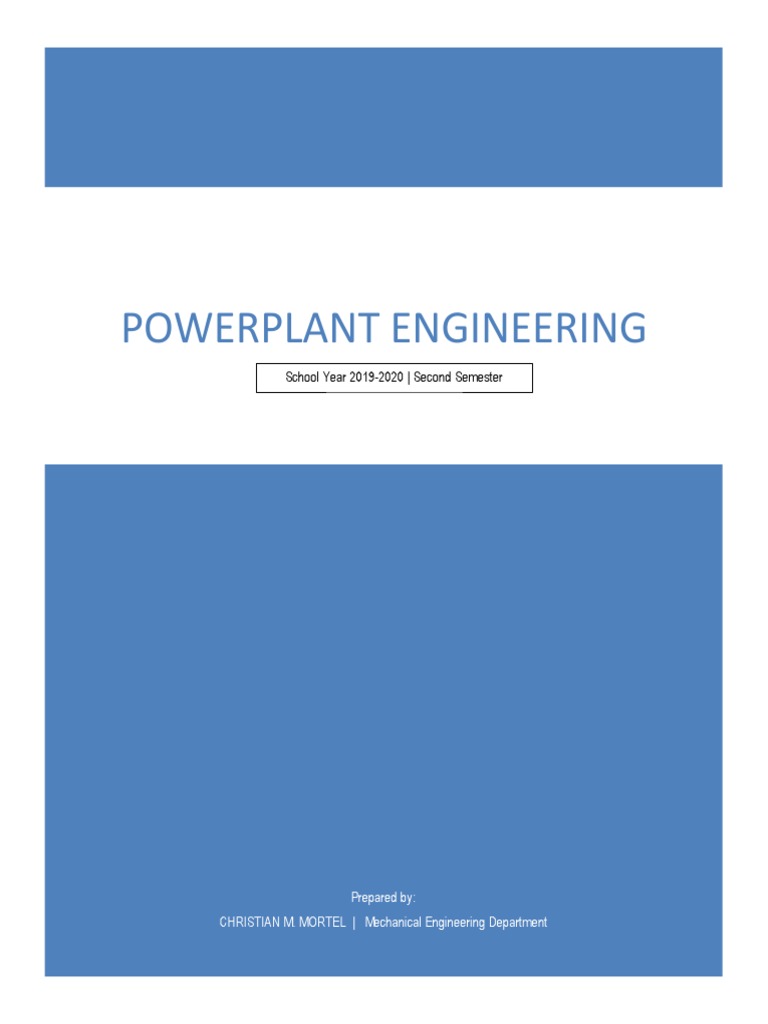 Power Plant Design | PDF | Horsepower | Power Station