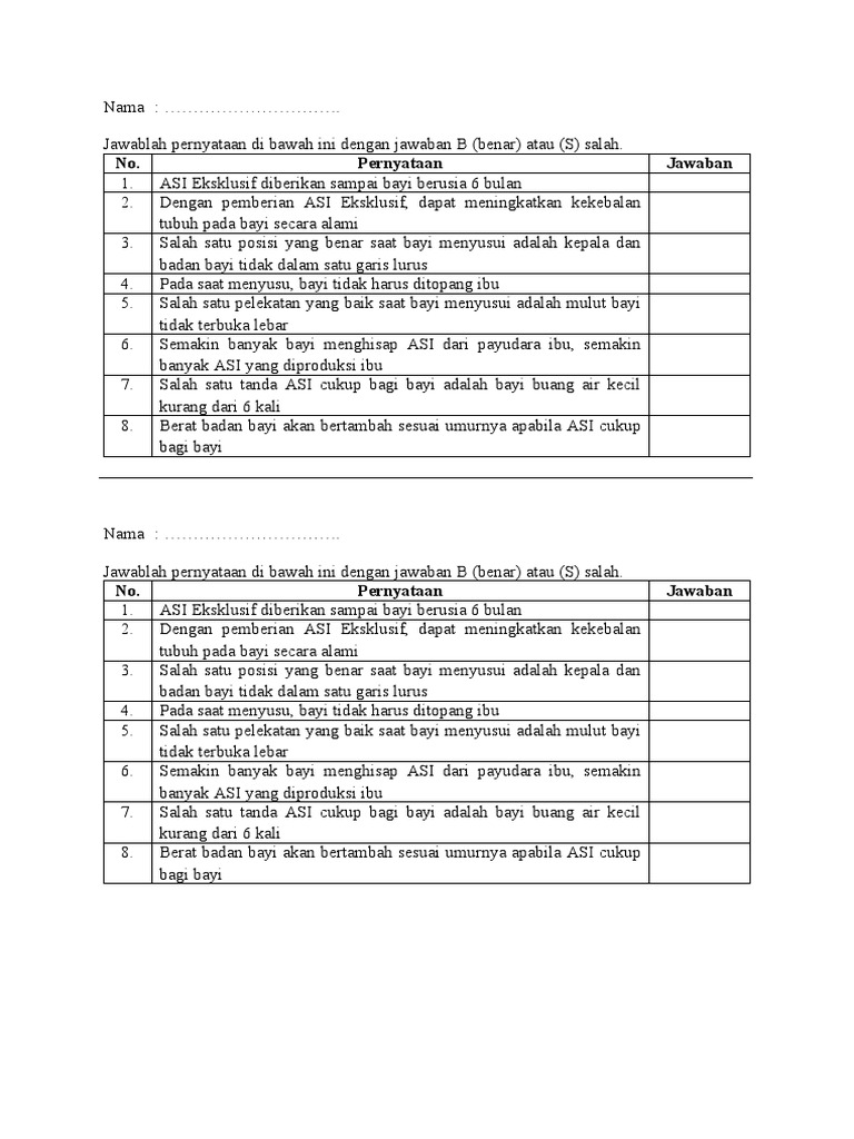 Pretest Dan Posttest Pdf