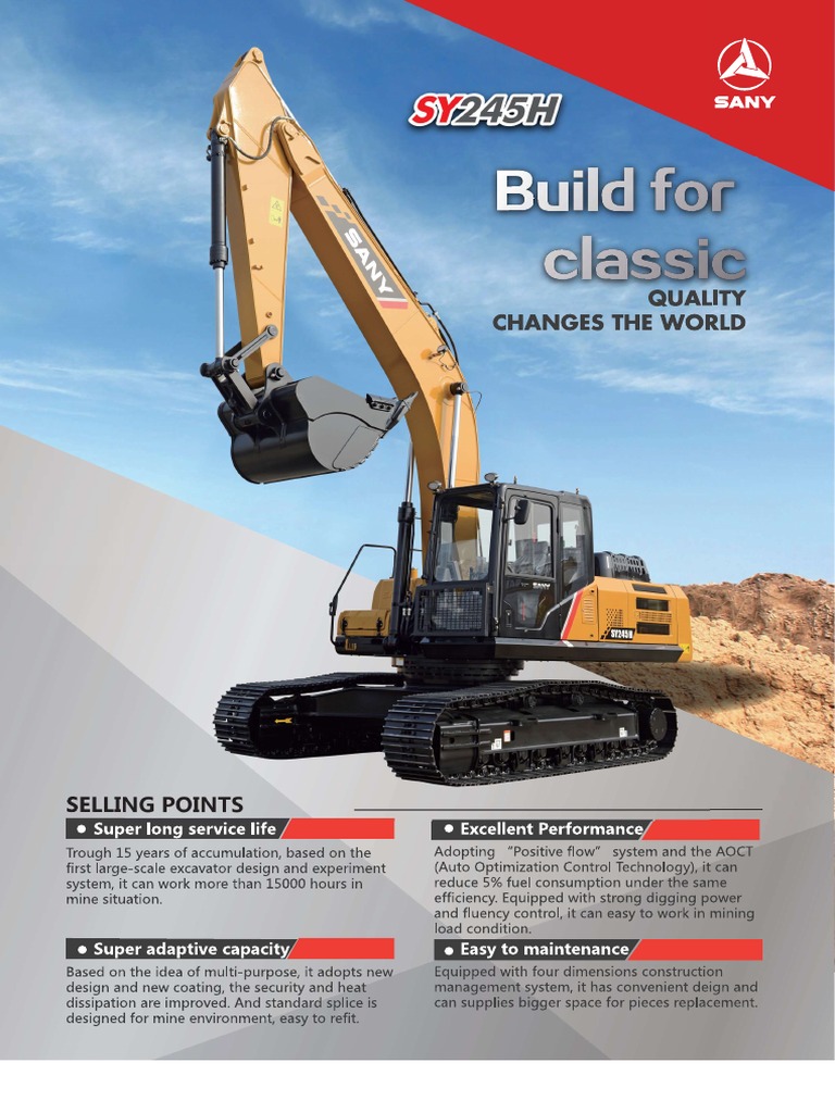 Brosur Sany SY245-H | PDF