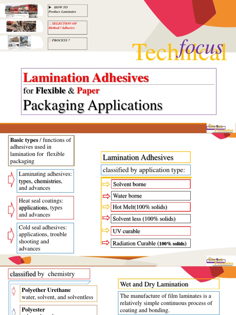 Lamination Adhesives: Technical | PDF | Adhesive | Chemistry