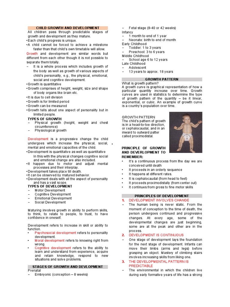 Child Growth and Development | PDF | Child Development | Relationships