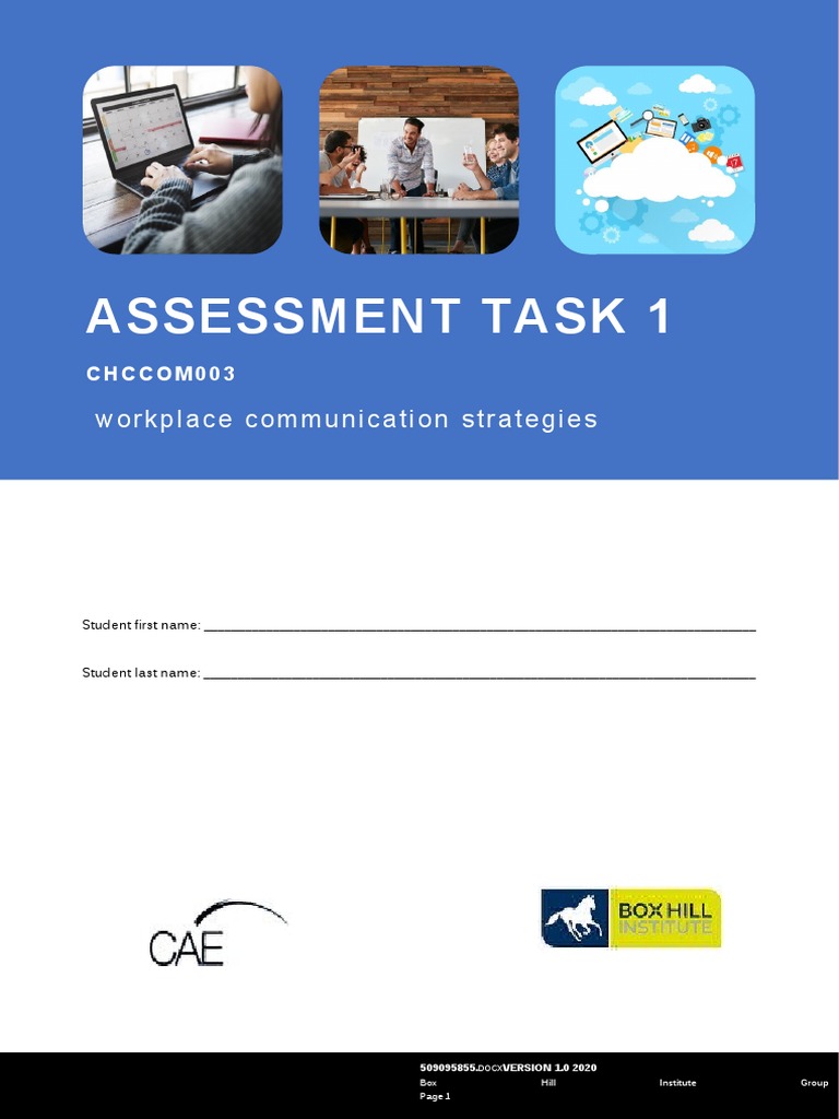 CHCCOM003 Student Assessment Booklet TASK 1 | PDF | Mentorship | Human Nature