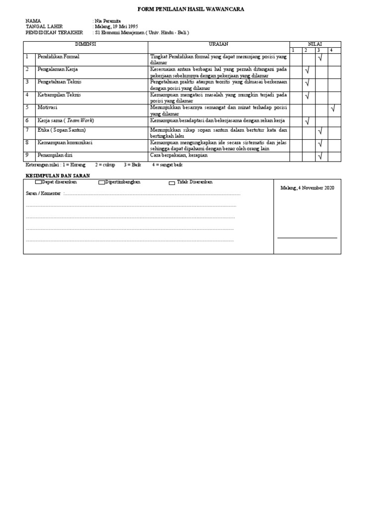 Hasil Interview | PDF