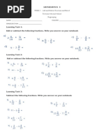 Math6 Q2 Module1 | PDF | Ratio | Mathematics