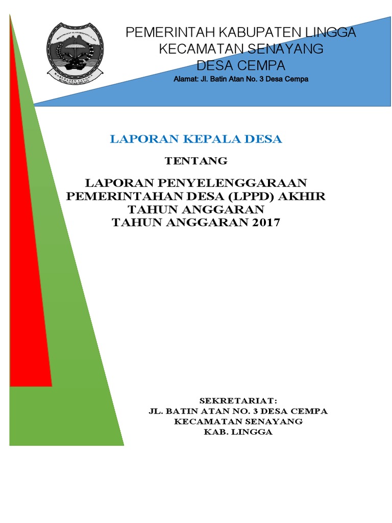 Laporan Akhir Pemerintahan Desa 2017 | PDF | Olahraga & Rekreasi ...